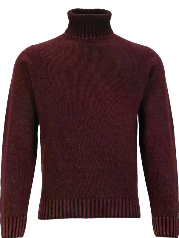 AL DUCA D’AOSTA 1902 Ribbed-trim Roll-neck Sweater - Red