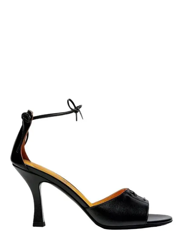 LILI CURIA Dita Ankle-tie Sandals - Black