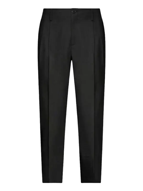 John Richmond Pressed-crease Tailored Trousers - Black