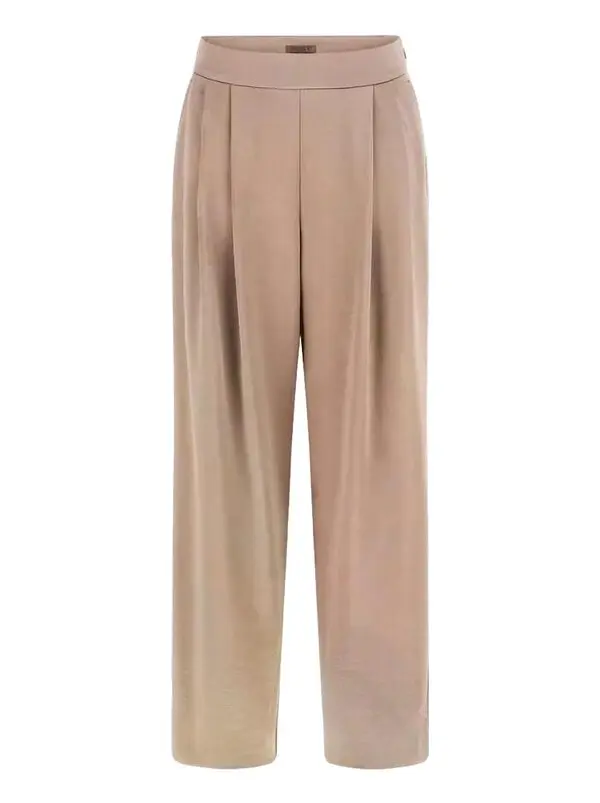 Guess Satin Wide Leg Trousers - Neutrals