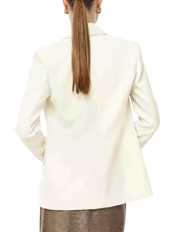 NENETTE Baila Double-breasted Buttoned Blazer - Neutrals