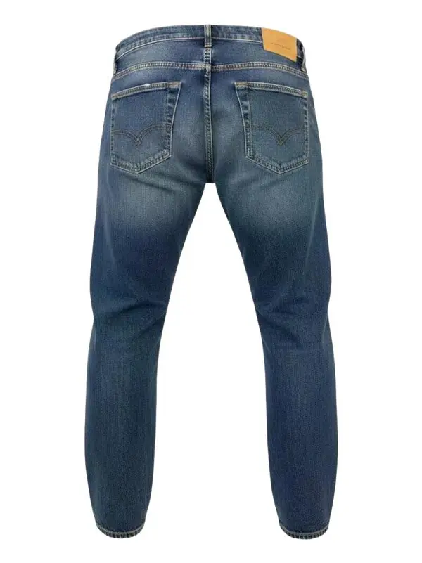 MICHAEL COAL Stone-washed Five-pocket Jeans - Blue
