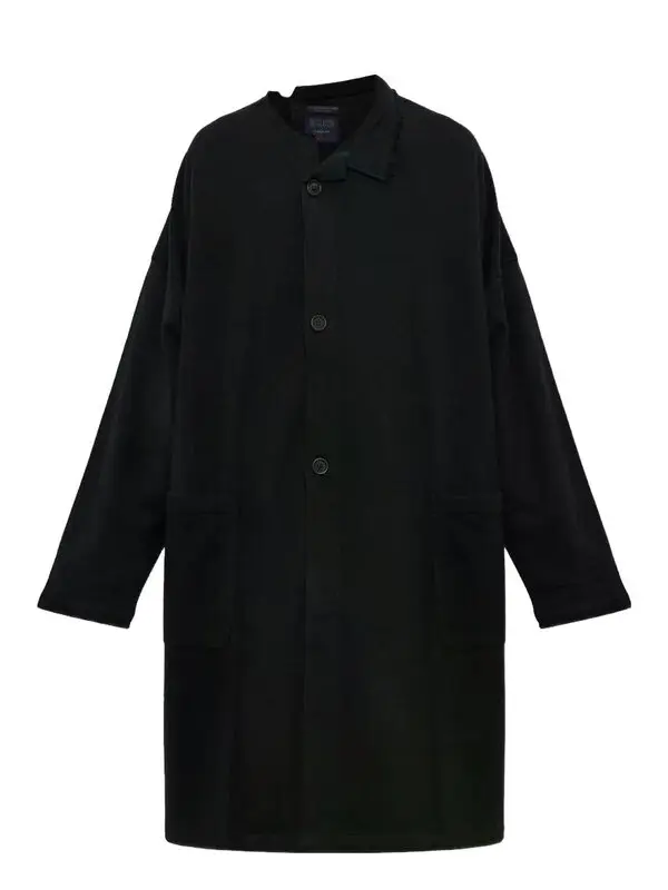 Yohji Yamamoto Button-up Oversized Cardigan - Black