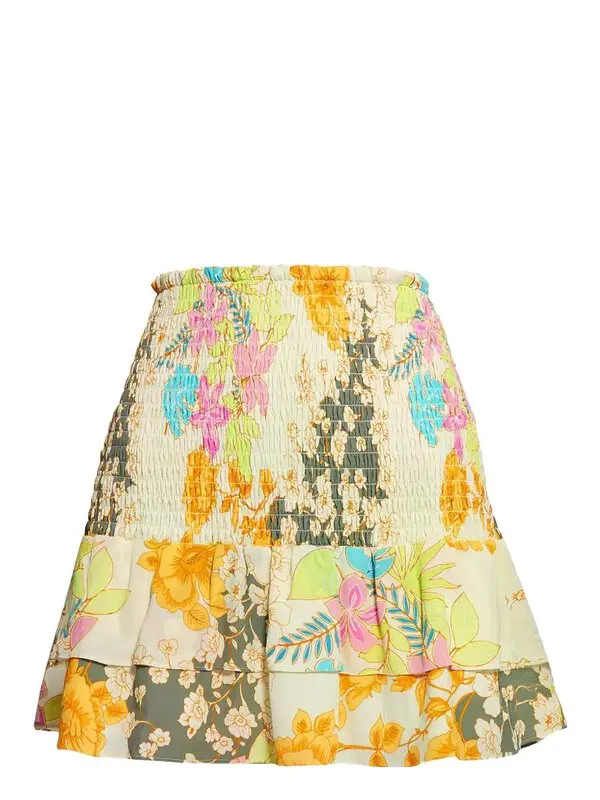 Guess Toni Smocked Skirt - Neutrals
