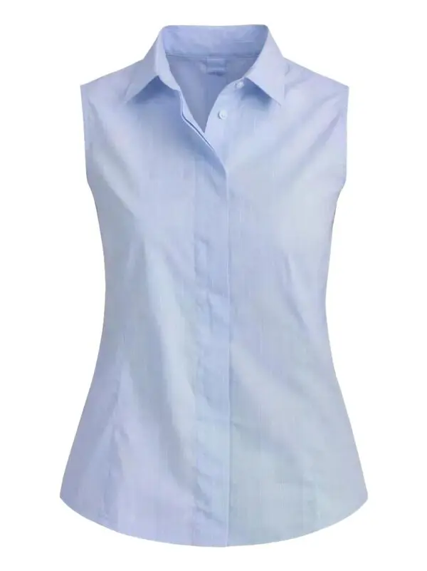 FAY Striped Sleeveless Shirt - Blue