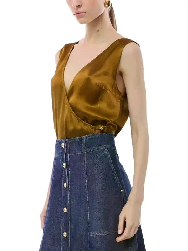 NENETTE Flippi Wrap-style Asymmetric Top - Brown