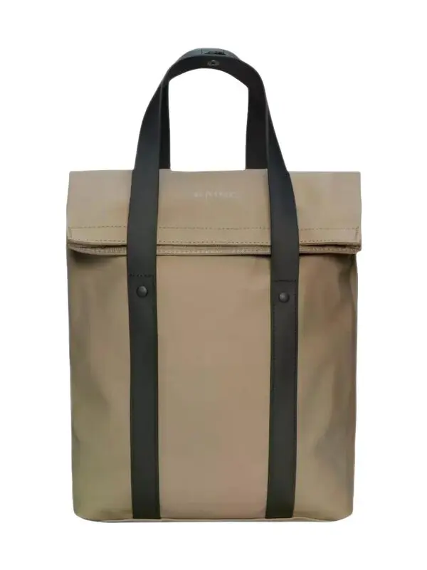 Rains Waterproof Fold-over Backpack - Neutrals