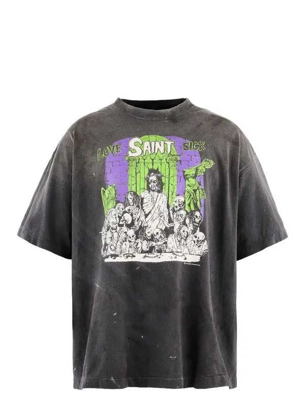SAINT MXXXXXX Love Sick T-shirt - Black