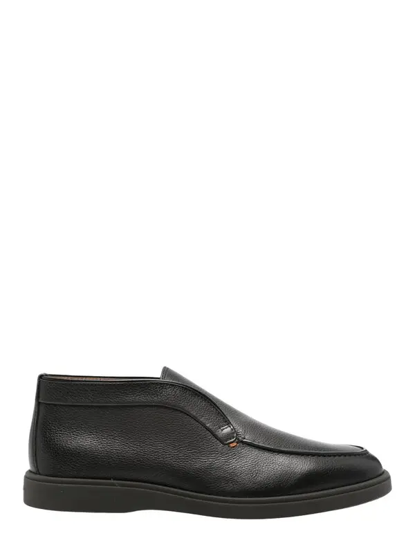 Santoni Detroit Leather Loafers - Grey