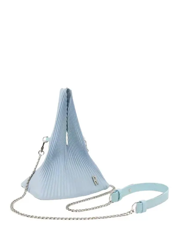 REPEAT Petite Pleated Hobo Handbag - Blue