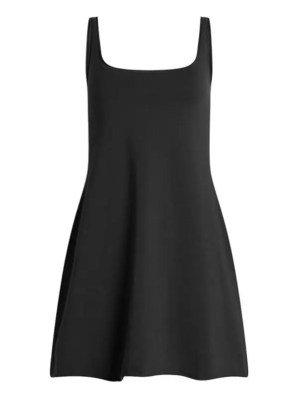 SKIMS Cotton Jersey Mini Dress - Soot