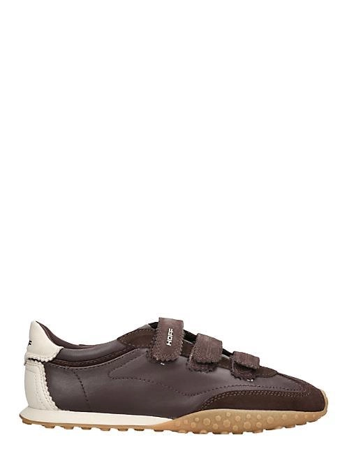 HOFF Bridge Leather And Suede Trainers - Dark Brown