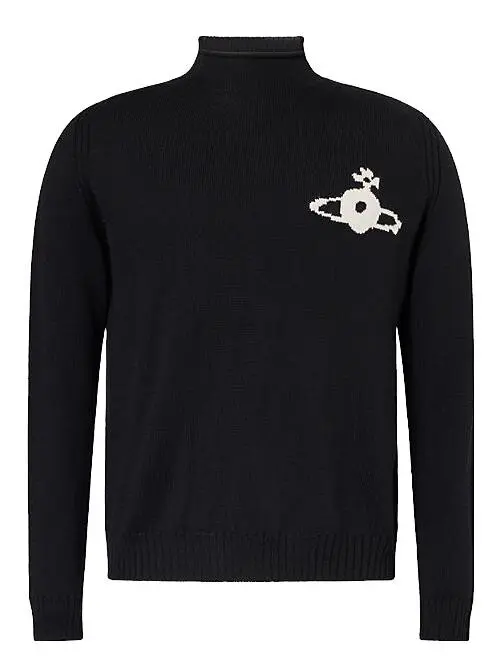 VIVIENNE WESTWOOD Fisherman Orb Wool Jumper - Black