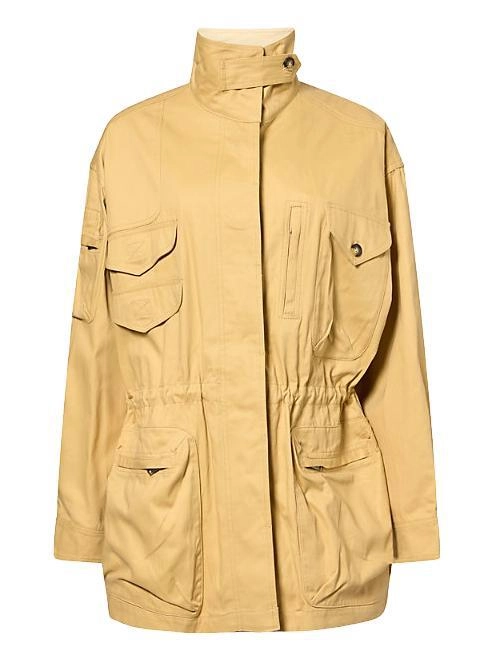 Isabel Marant Étoile Cotton Zip-pocket Parka Jacket - Beige
