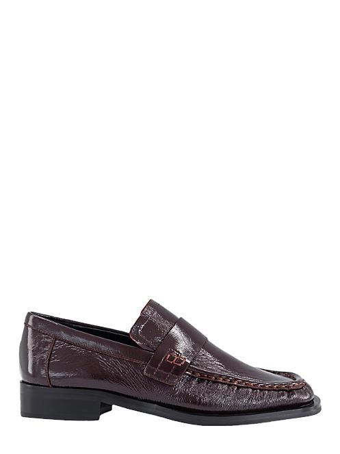 TONY BIANCO Grand Leather Loafers - Vino Nappa