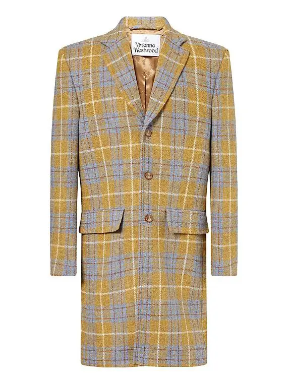 VIVIENNE WESTWOOD Huddersfield Check Wool Coat - Multi