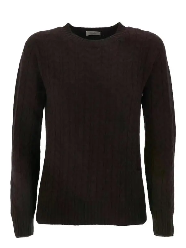 Agnona Cable-knit Sweater - Brown
