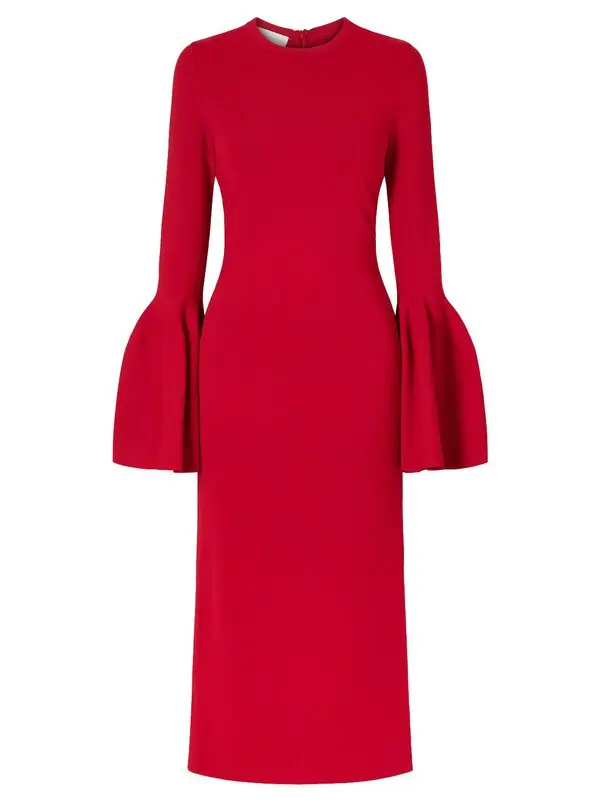 Stella McCartney Cady Midi Dress - Red