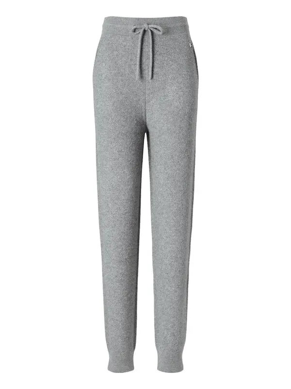 Victoria Beckham Wool And Cashmere-blend Track Pants - Gray