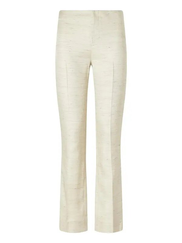 LIBEROWE Lilian Twill Straight-leg Pants - Neutrals