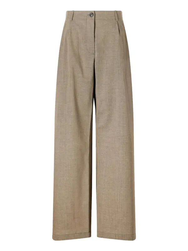 Our Legacy Wool-blend Wide-leg Pants - Neutrals