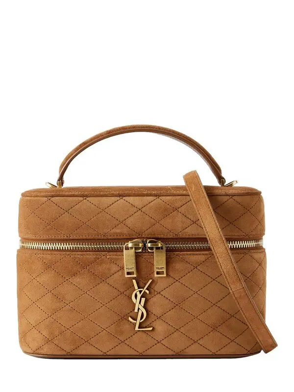 Saint Laurent Gaby Leather Mini Bag - Brown