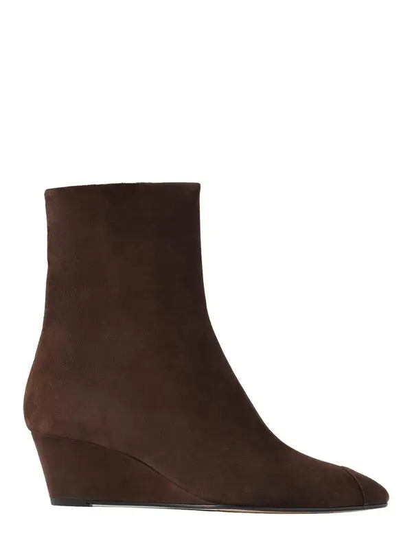 AeydĒ Mia Cap 55 Suede Ankle Boots - Brown