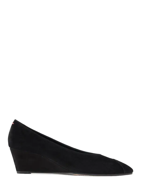 AeydĒ Calea 55 Wedge Suede Pumps - Black