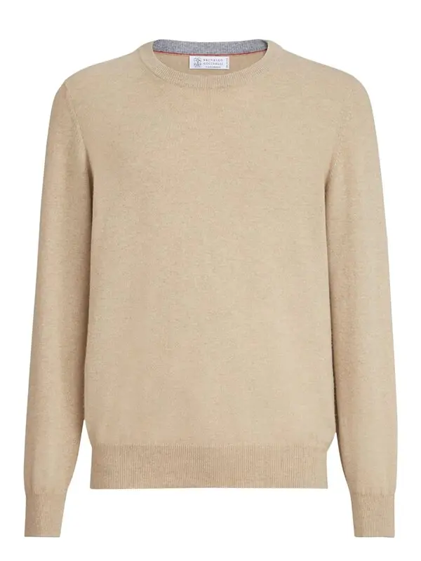 Brunello Cucinelli Cashmere Crew-neck Sweater - Brown