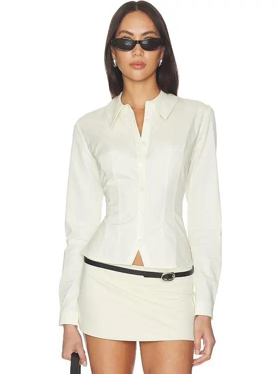 MIMCHIK Waldorf Shirt In . Also - Ivory