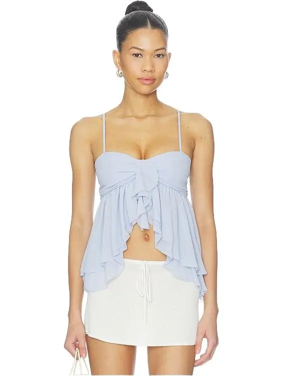 Majorelle Mariposa Top In . Also - Blue