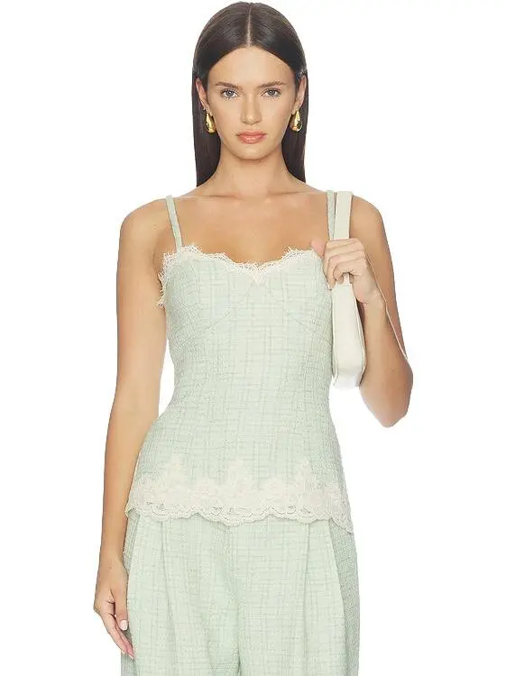 MAUDE CLUB Gabby Top In . Also - Mint