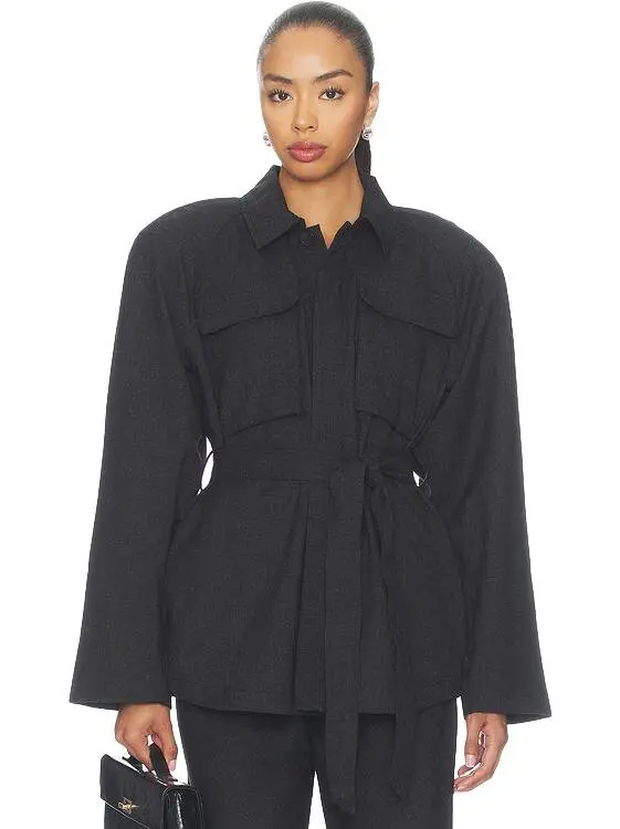 EAVES X Blake Evin Keldan Classic Suiting Jacket In . Also - Black