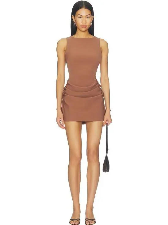 ALL THE WAYS Blake Evin Loxley Mini Dress - Brown