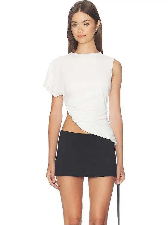 Superdown X Blake Evin Arie Fringe Top In . Also - Ivory