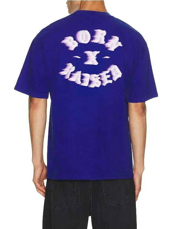 BORN X RAISED Speed Rocker Tee In . Also - Blue