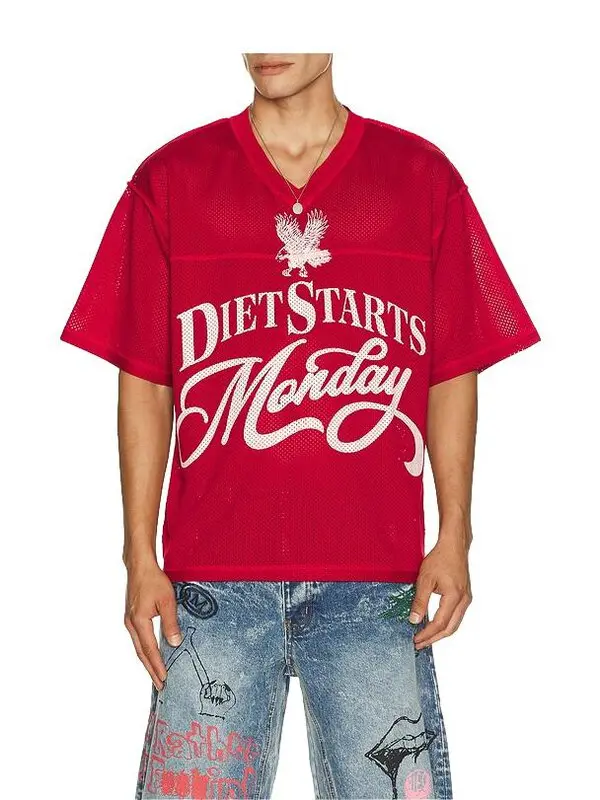 DIET STARTS MONDAY State Champs Practice Jersey In . Also - Red