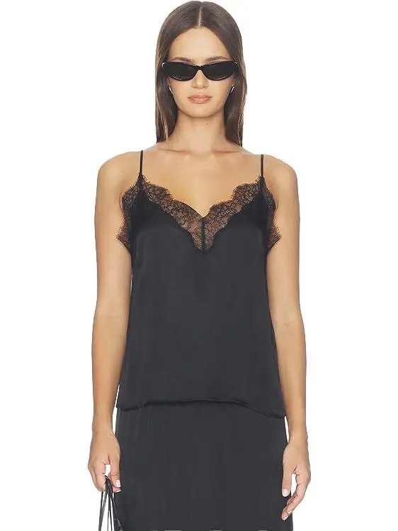 ANINE BING Mael Camisole In . Also - Black