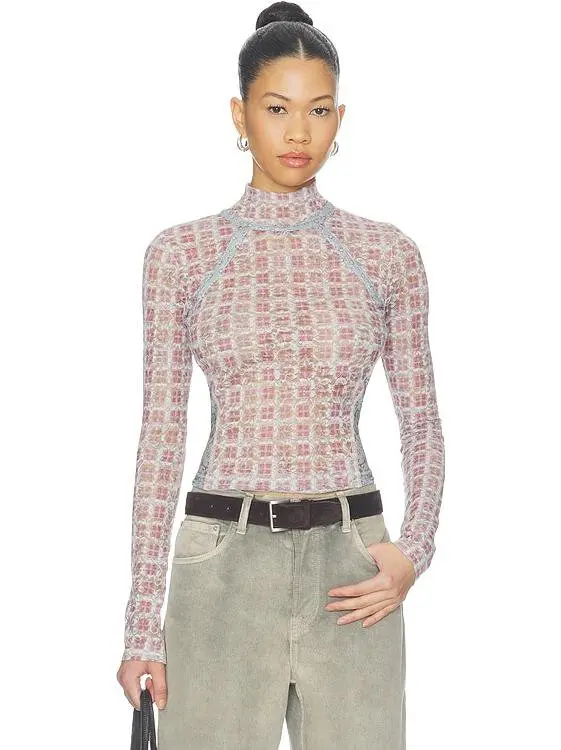 Free People Lyric Long Sleeve Top - Multi