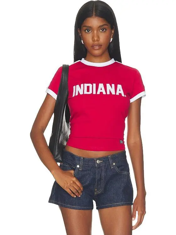 HYPE AND VICE Indiana Goalie Baby Tee - Red