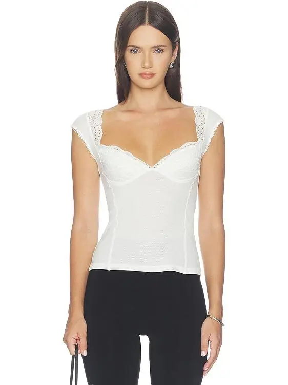 Free People Blush Hour Tee - Ivory