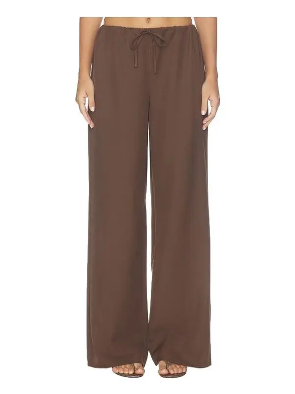 ALL THE WAYS Louisa Drawstring Pant In . Also - Brown
