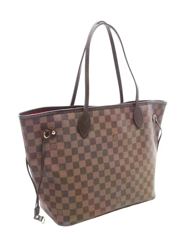 LOUIS VUITTON Damier Ebene Neverfull Mm Tote Bag - Brown