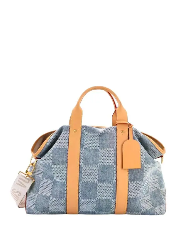 LOUIS VUITTON Weekend Nm Damier 3d Denim Tote Bag - Blue