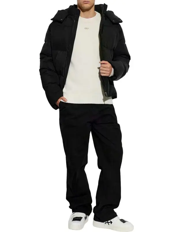 Off-White Padded Logo Jacket - Black