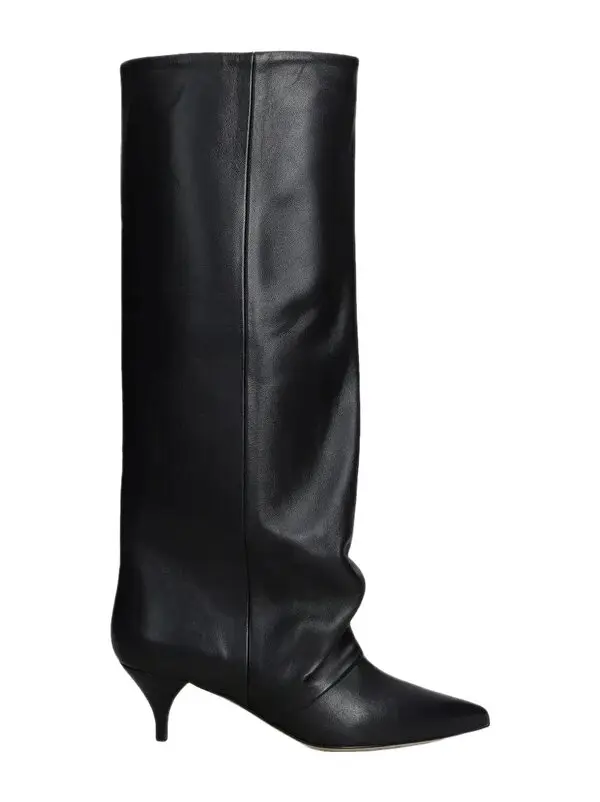 ALCHIMIA Slouchy Pointed-toe Boots - Black
