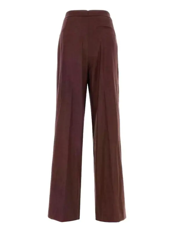 PT TORINO Grace Pleated Wide-leg Trousers - Red