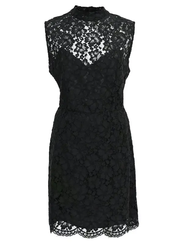 Sandro Lace Pattern Dress - Black