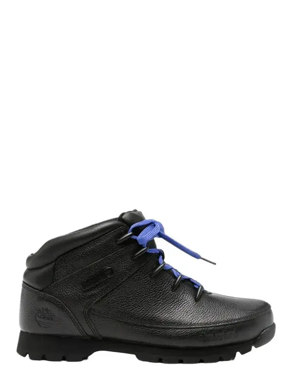 Timberland Grained Leather Ankle Boots - Black