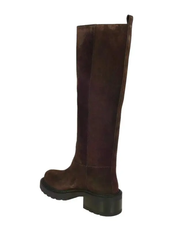 VIA ROMA 15 Suede Chunky-sole Boots - Brown